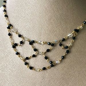 Jewelry | Fabulous Net Style Black Gold Necklace | Poshmark